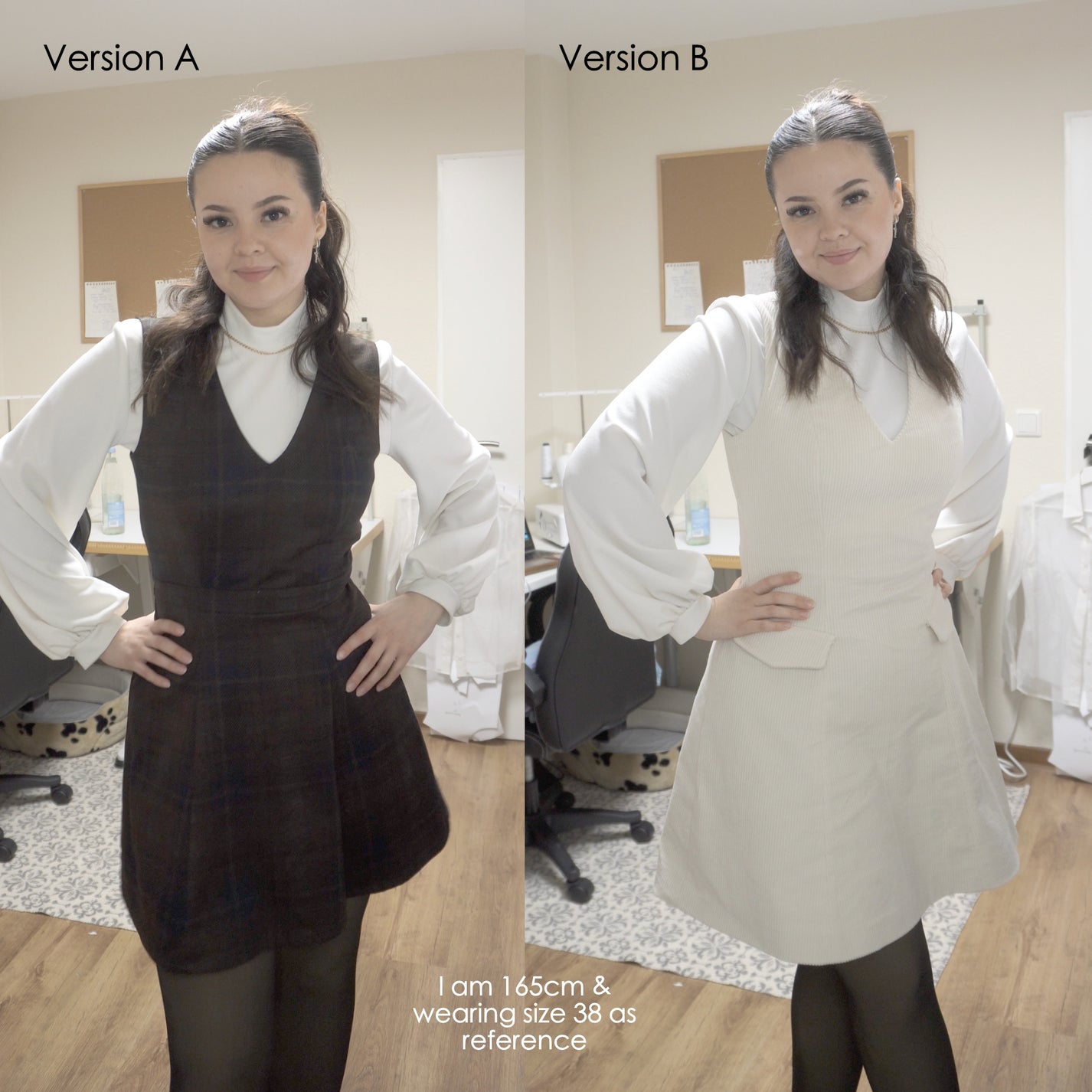 Pinafore Dress ENYA Sewing Pattern PDF | Kristina Sewista